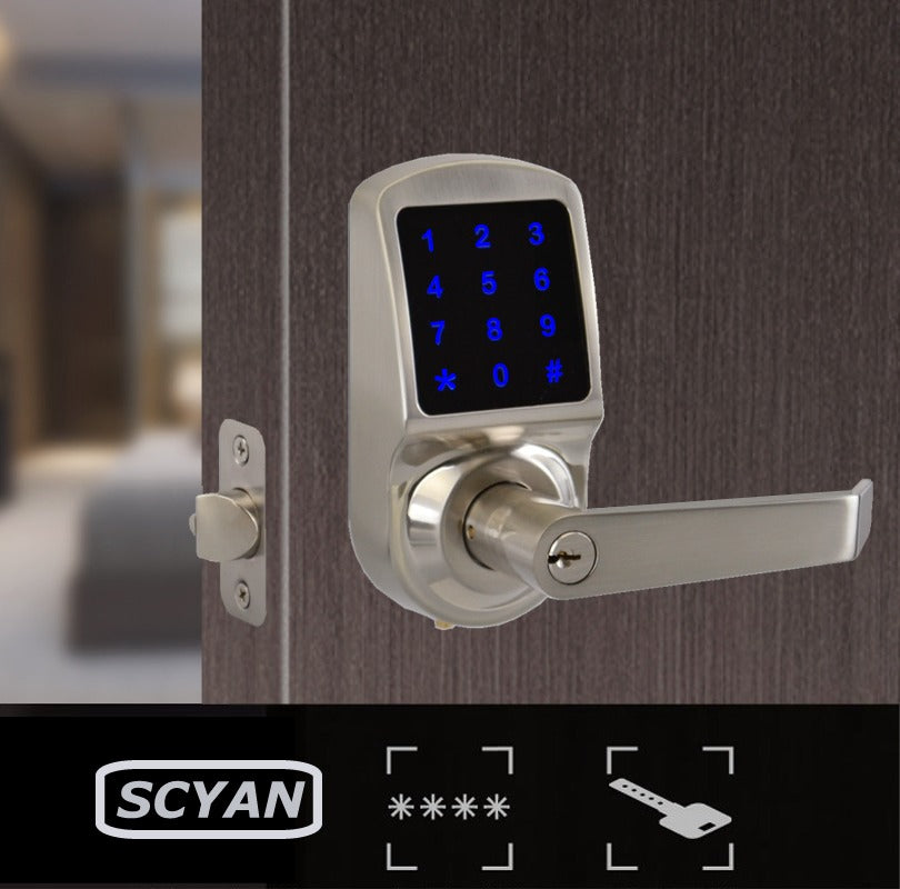X3 Touchscreen Keyless Keypad Door Lock, Satin Nickel, Non Handed ...